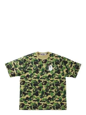 A BATHING APE Big Abc Camo Ape Head Relaxed Fit Tee Shirt - Green