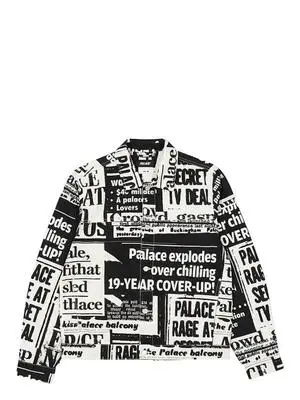 PALACE Tabloid Denim Jacket - Black