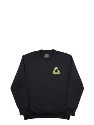 PALACE Split P3 Crew - Black