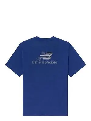 Aimé Leon Dore X New Balance Logo Tee Shirt - Blue