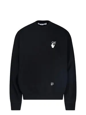 Off-White Caravaggio Saint Jerome Writing Arrows Sweatshirt - Black