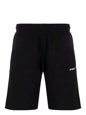 Off-White Caravaggio Diag Sweatshorts - Black/white