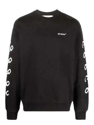 Off-White Chain Arr Slim Crewneck Sweatshirt - Black/white