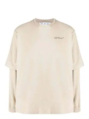 OFF-WHITE Offwhite Caravag Arrow Logo Double Sleeve Longsleeve