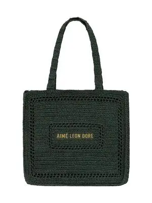 Aimé Leon Dore Crochet Tote - Green
