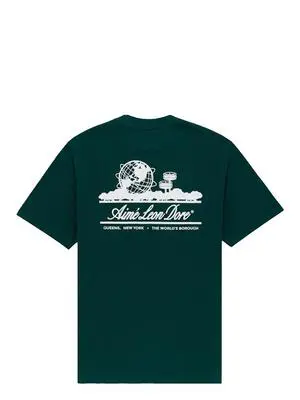Aimé Leon Dore Unisphere Shortsleeve Tee Shirt - Green
