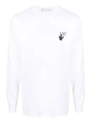 Off-White Off Degrade Arrows Long Sleeve Tshirtin - White