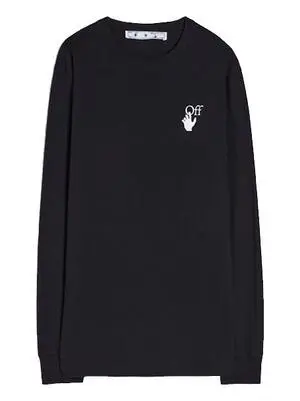 Off-White Degrade Arrows Long Sleeve T-shirt - Black