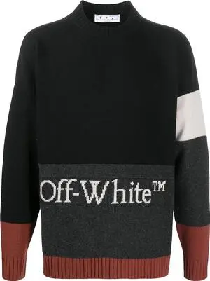 Off-White Block Logo Sweater - Black/white