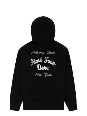 Aimé Leon Dore Chain Stitch Hoodie - Black