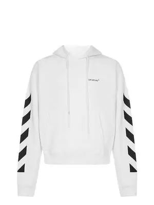 Off-White Off Diagonal Helvetica Oversized Hoodie - White/black