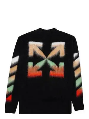 Off-White Diagonal Arrows Motif Sweater - Black