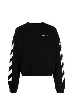 Off-White Diagonal Helvetica Oversized Sweatshirt - Black/white
