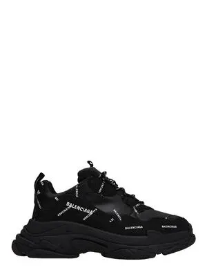 BALENCIAGA Balenciaga Triple S Allover Logo Sneakers