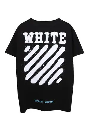 Off-White Diag Spray Tee Shirt - Black
