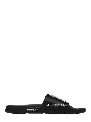 MASTERMIND Havaianas Slide - Black/white