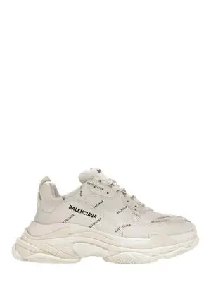 BALENCIAGA Triple S Allover Logo Sneakers
