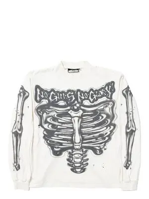 HELLSTAR Airbrushed Bones Longsleeve - White