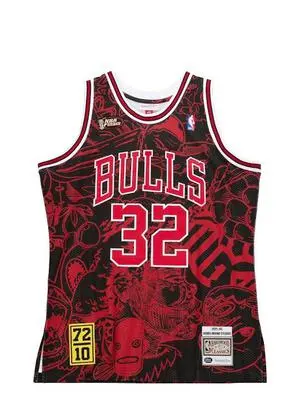 HEBRU BRANTLEY X Mitchell & Ness Chicago Bulls Jersey - Red/black