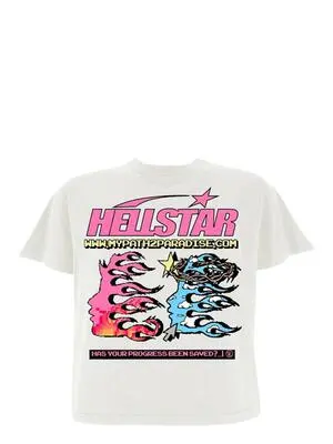 HELLSTAR Pixel Graphic T-shirt - White