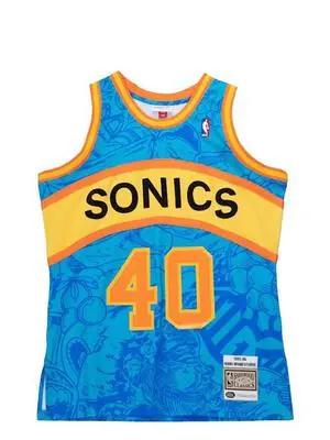 HEBRU BRANTLEY X Mitchell & Ness Seattle Sonics Jersey - Blue