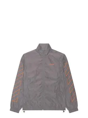 Off-White Diag Outline Track Top Stee Shirtl Iron/in - Steel Iron/blood Orange
