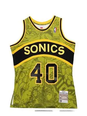 HEBRU BRANTLEY X Mitchell & Ness Seattle Sonics Jersey - Green
