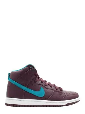 Nike SB Dunk High Top Sneakers Deep Burgundy/aquamarine