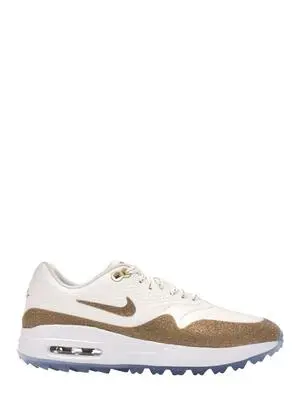 Nike Air Max 1 Golf Sneakers - Summit White/metallic Gold