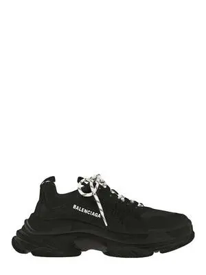 Balenciaga Triple S Lace Sneakers - Black/white
