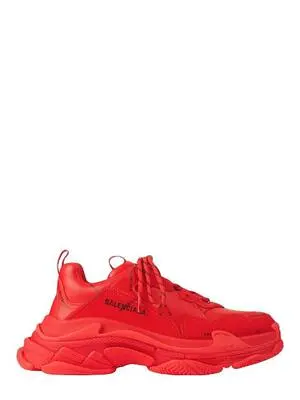 Balenciaga Triple S Allover Logo Sneakers - Red/black