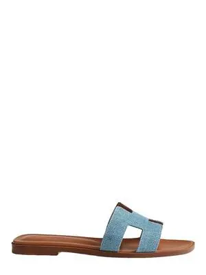 HERMÈS Oran Denim Sandal
