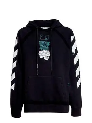 Off-White Dripping Arrows Incompiuto Hoodie - Black/white