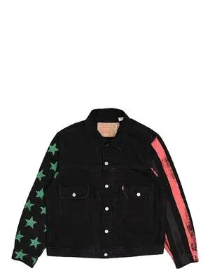 DENIM TEARS X Cpfm 4th Of July Plant Denim Jacket - Black