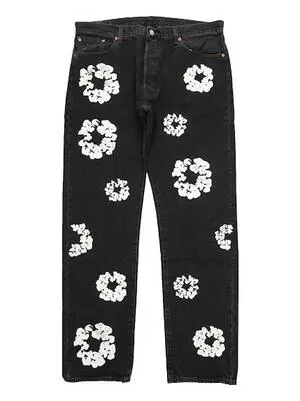 DENIM TEARS X Levi's Cotton Wreath Jean - Black