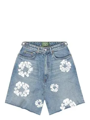 DENIM TEARS Denim Tears X Levi's Cotton Wreath Jean Short Light Wash