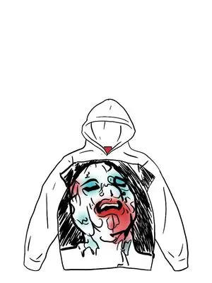 Supreme Leigh Bowery Airbrushed Hooded Sweatshirt - White