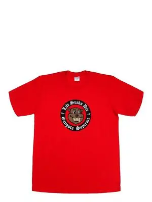 Supreme Life Sucks Die Tee Shirt - Red