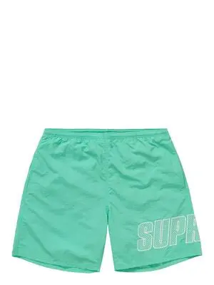 Supreme Logo Applique Water Short - Mint