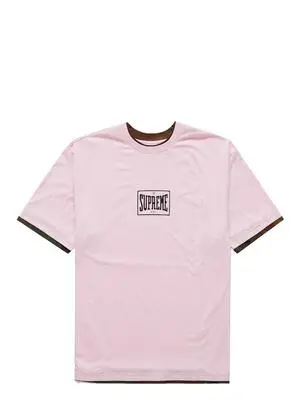 Supreme Layered Short Sleeve Top Pink