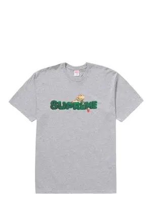 Supreme Lizard Tee Shirt - Heather Grey