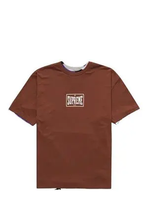 Supreme Layered Short Sleeve Top - Brown