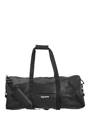Supreme Leather Duffle Bag - Black