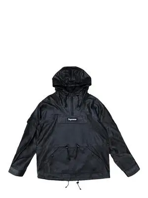 Supreme Leather Anorak - Black
