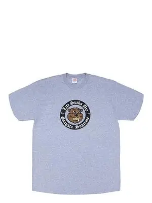 Supreme Life Sucks Die Tee Shirt - Heather Grey