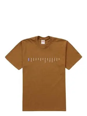 Supreme Location Tee Shirt - Light Brown