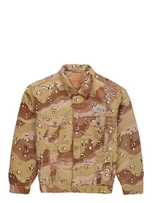 Supreme Levi's Nylon Trucker Jacket - Chocolate Chip Camo