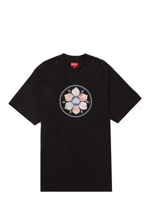 Supreme Lotus Short Sleeve Top - Black