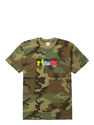 Supreme Life Tee Shirt - Woodland Camo