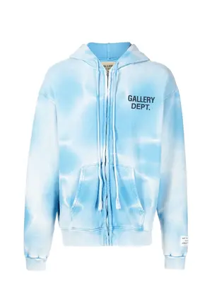 GALLERY DEPT. Sun Faded Zip Up Hoodie - Blue